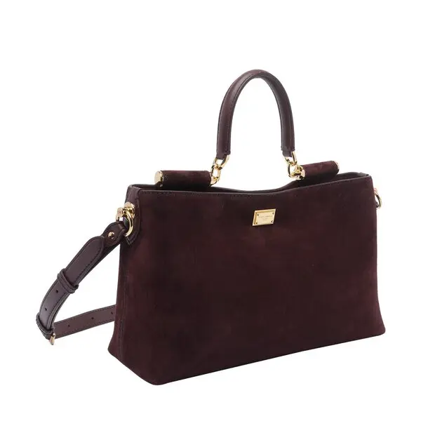 Dolce & Gabbana Medium Suede Vittoria Handbag