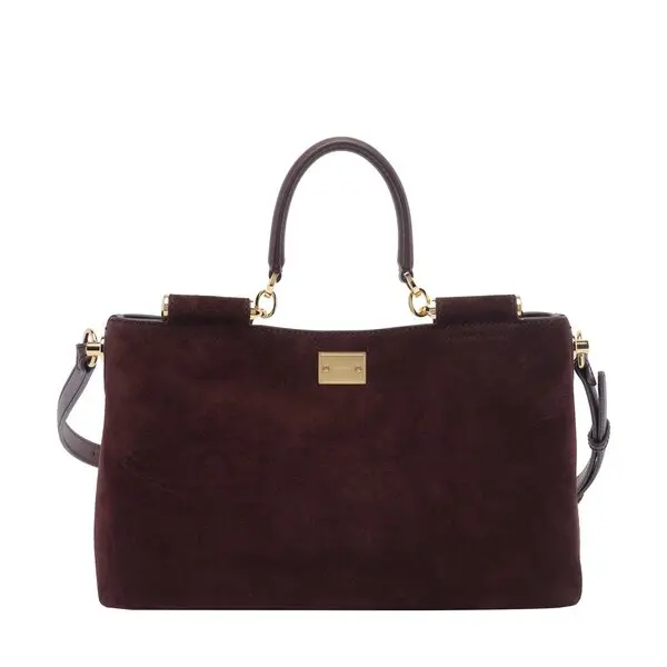 Dolce & Gabbana Medium Suede Vittoria Handbag