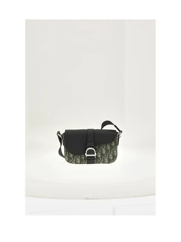 Dior Saddle Oblique Mini Flap Bag - Green