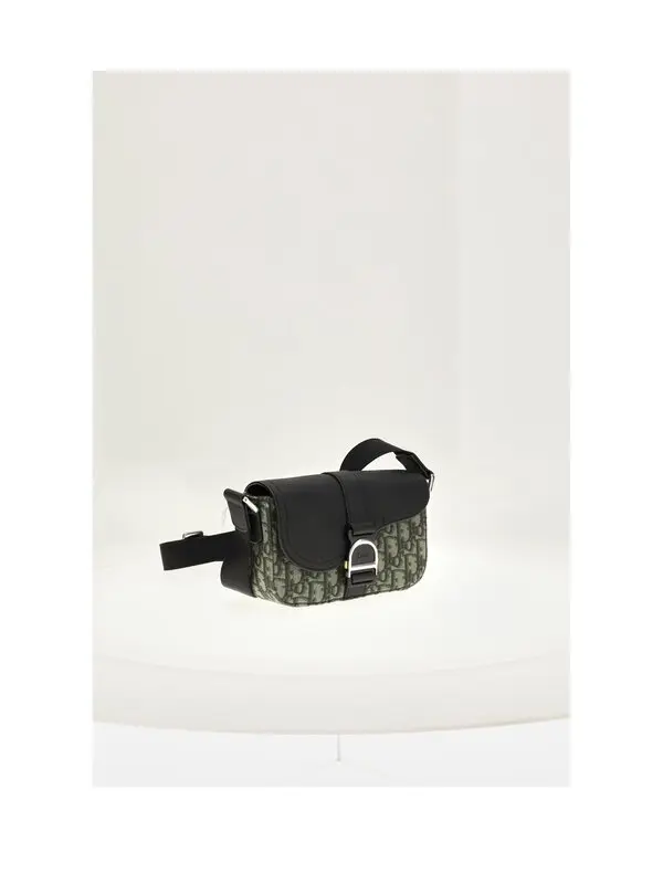 Dior Saddle Oblique Mini Flap Bag - Green