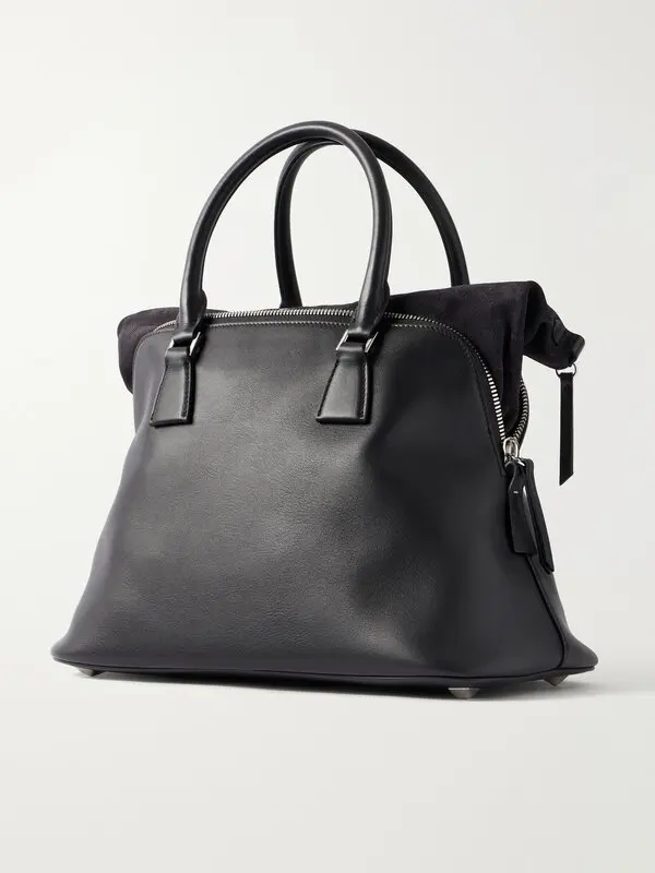 MAISON MARGIELA 5ac' Leather And Suede Tote