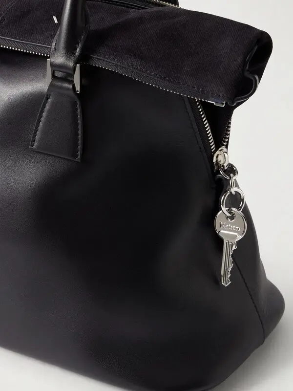 MAISON MARGIELA 5ac' Leather And Suede Tote