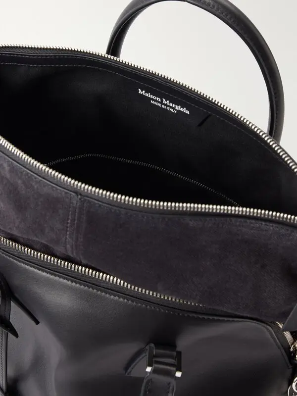 MAISON MARGIELA 5ac' Leather And Suede Tote