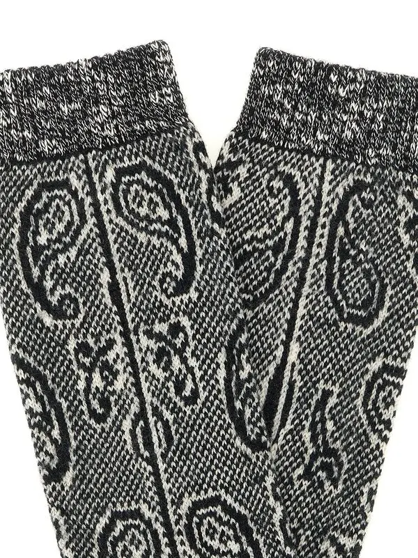 Dries Van Noten Paisley Jacquard Crew Socks