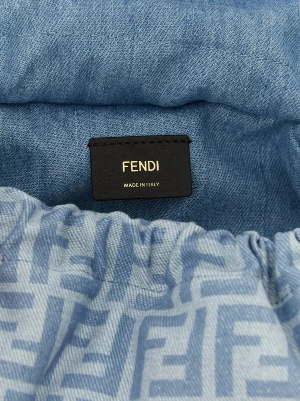 Fendi Mamma Baguette Medium Shoulder Bag - Blue