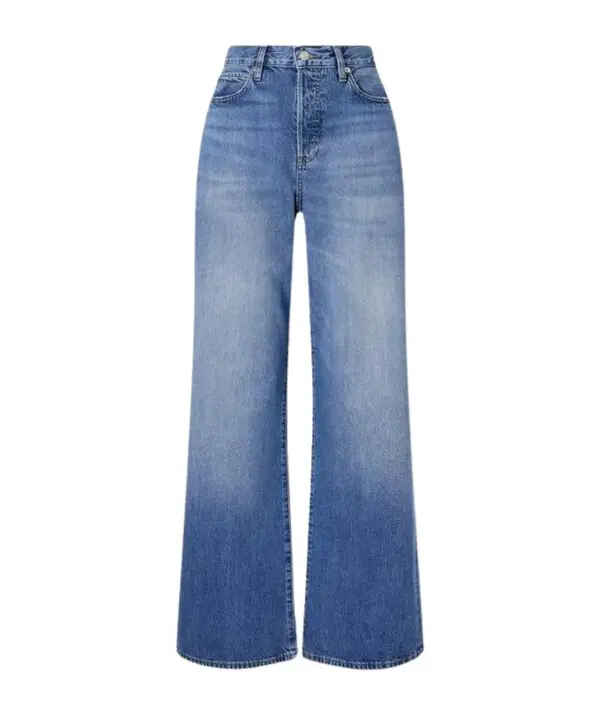 FRAME The Off Duty Loose Wide-leg Jeans - Blue