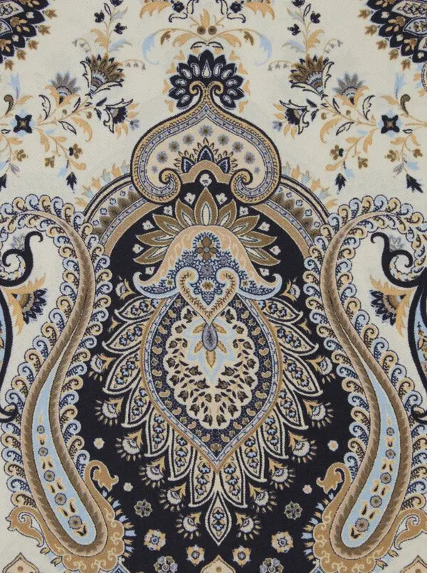 Etro Scarf With All-over Paisley Print In Silk For - Multicolor
