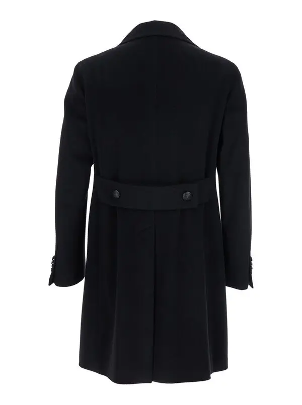 Tagliatore Coat With Notched Revers And Button Closure In Wool For