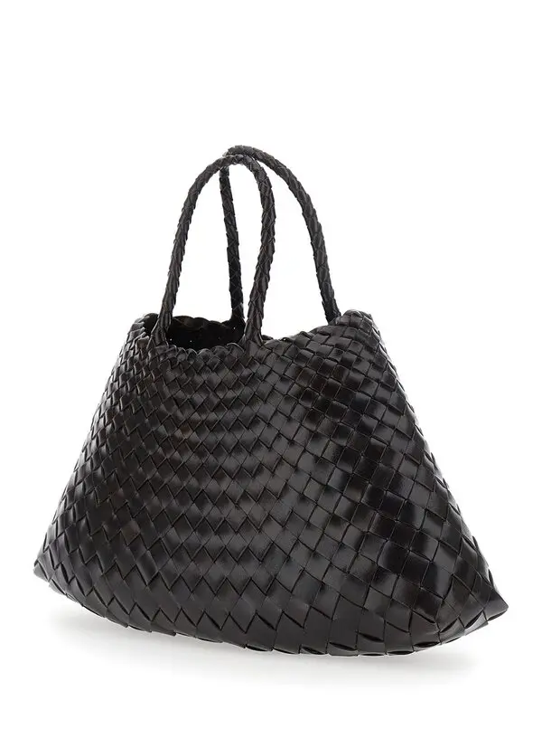 Dragon Diffusion Santa Croce Woven Leather Handbag - Brown
