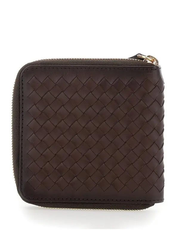 Dragon Diffusion Wallet With Woven Design In Leather For