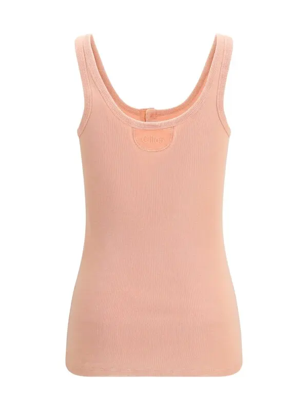 Chloé Fitted Henley Tank Top