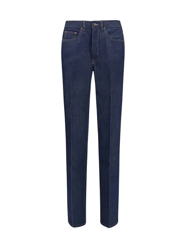 Chloé Four-pocket Slim-fit Jeans - Blue