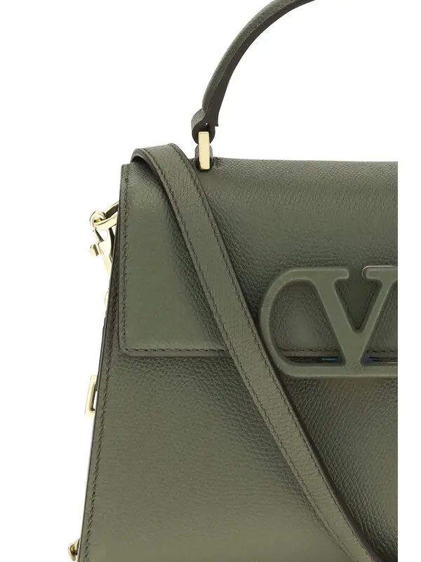 Valentino Garavani Vsling Mini Grained Calfskin Handbag - Green