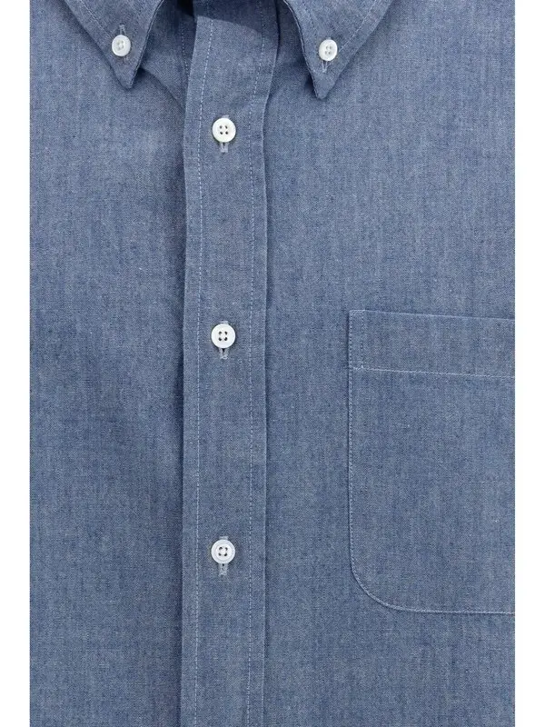 Thom Browne Denim Shirt With Logo