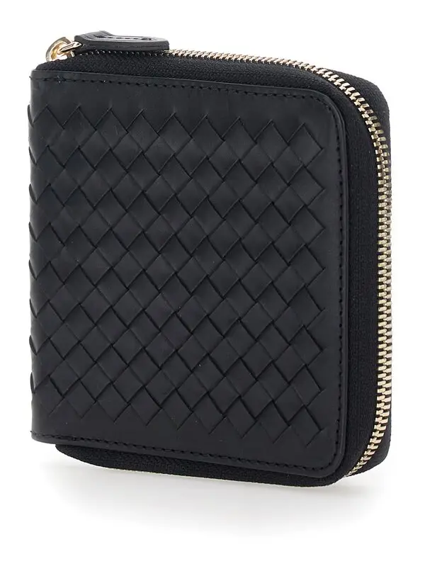 Dragon Diffusion Wallet With Woven Design In Leather For