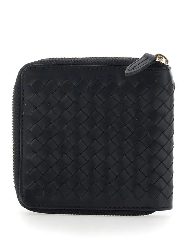 Dragon Diffusion Wallet With Woven Design In Leather For