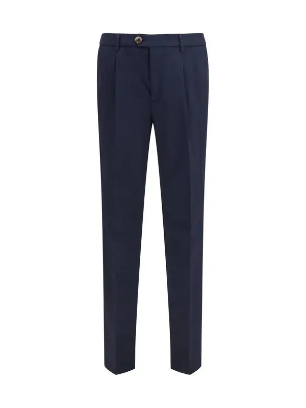 Brunello Cucinelli Cotton Blend Chino Pants - Black