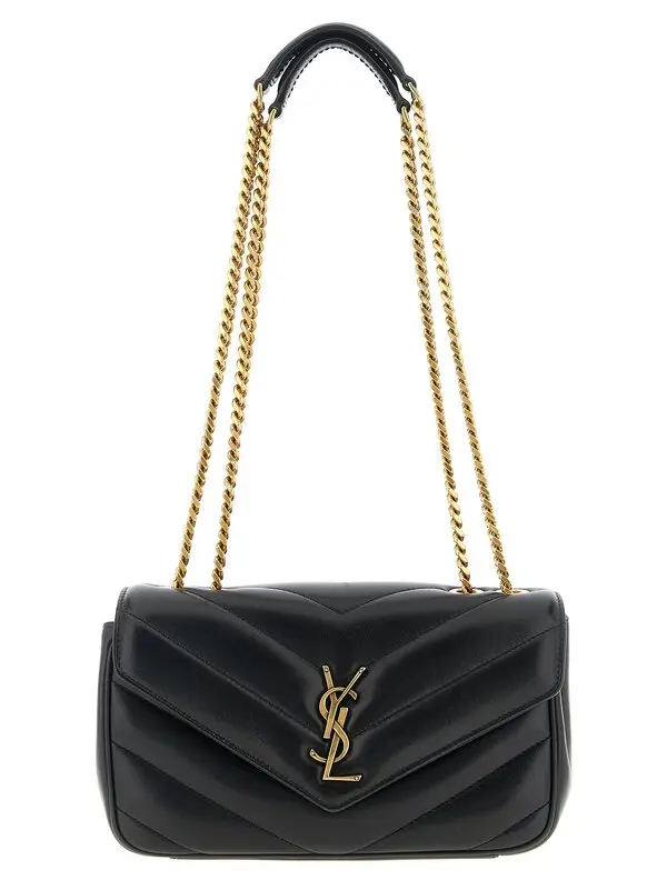 Saint Laurent Loulou' Small Shoulder Bag - Black