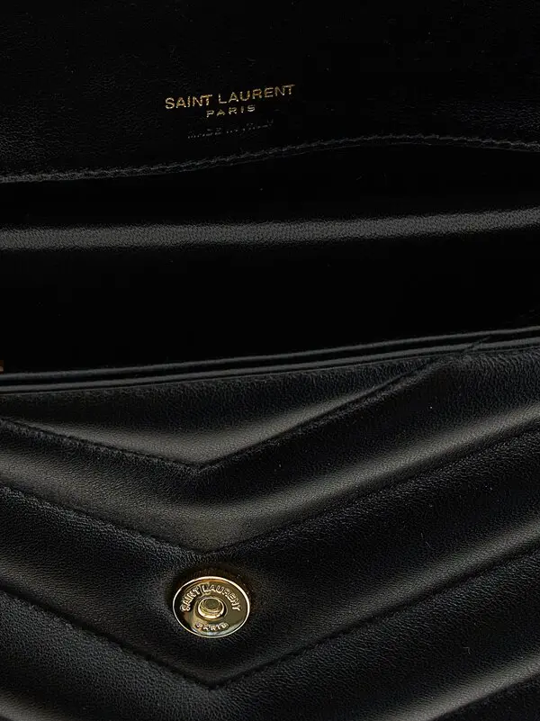 Saint Laurent Loulou Small Shoulder Bag - Black
