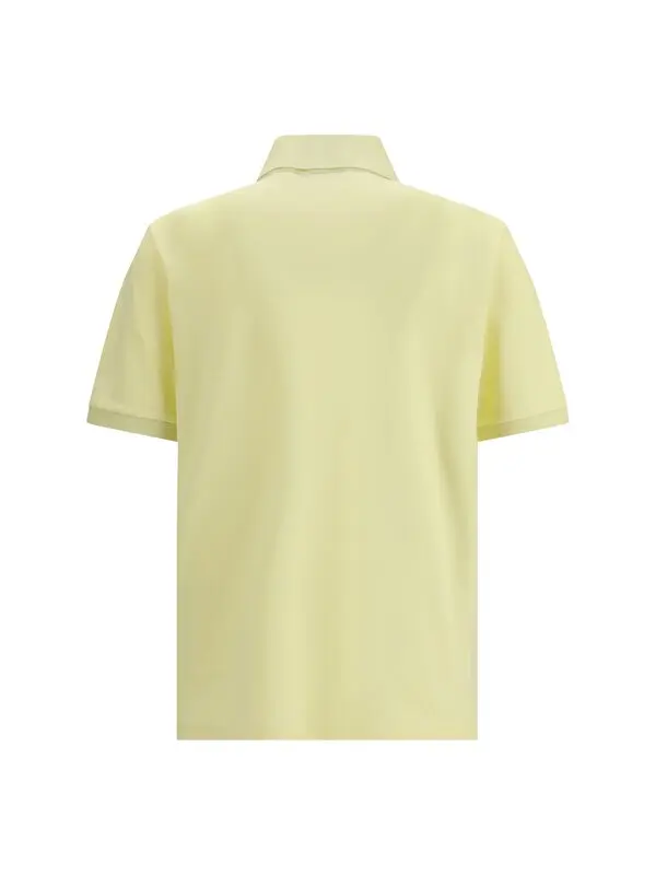 Thom Browne Polo With Iconic Bands - Yellow