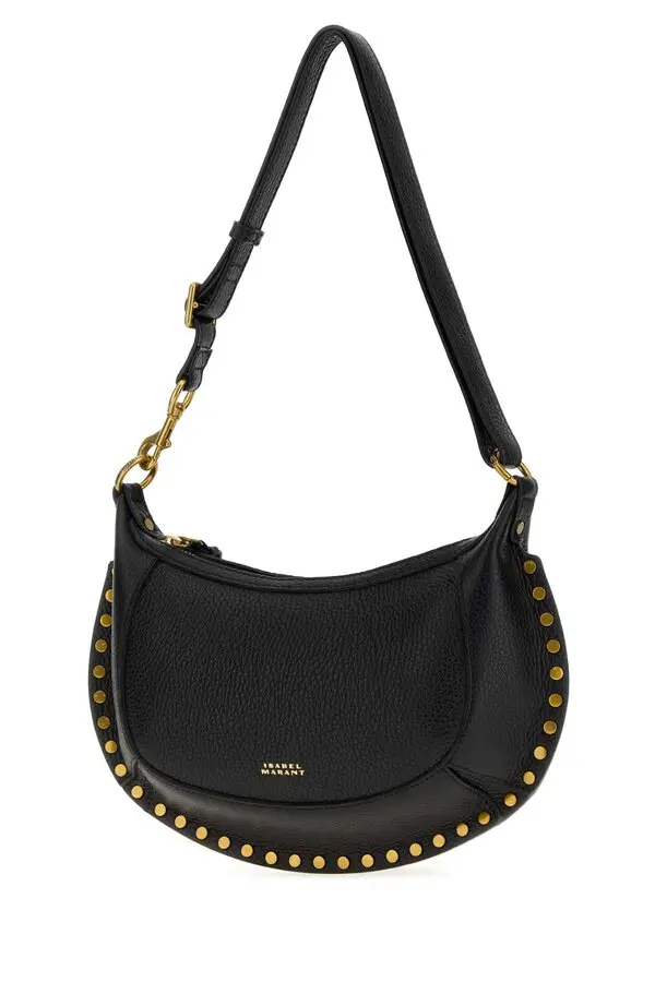 Isabel Marant Étoile Oskan Moon Leather Crossbody Bag With Studs - Black