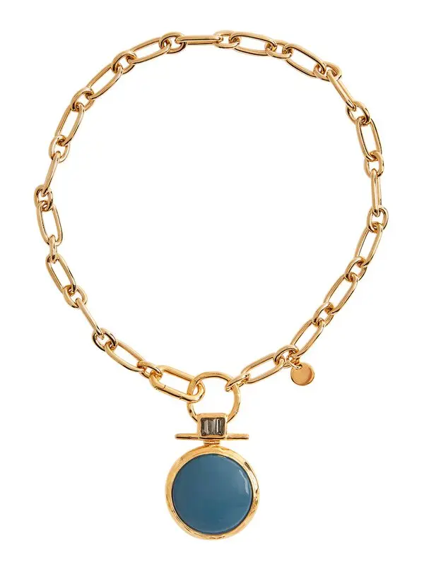 La DoubleJ Shen Loop Gold-plated Brass Necklace - Silver