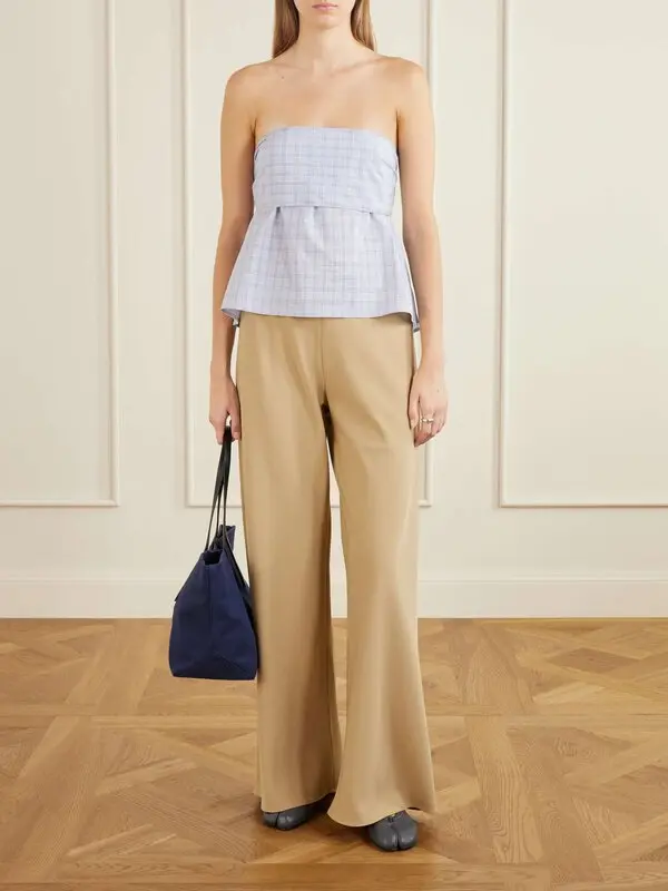MAISON MARGIELA Tabi Split-toe Textured Leather Ballet Flats