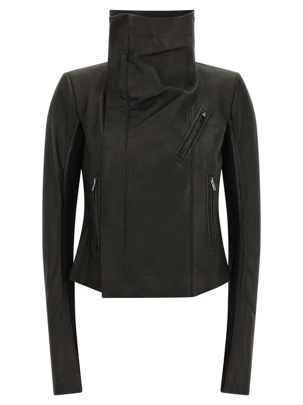 Rick Owens Classic Biker' Jacket - Black