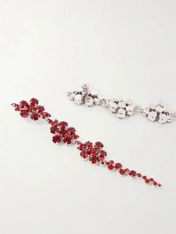 Simone Rocha Floral Drip Crystal-embellished Earrings