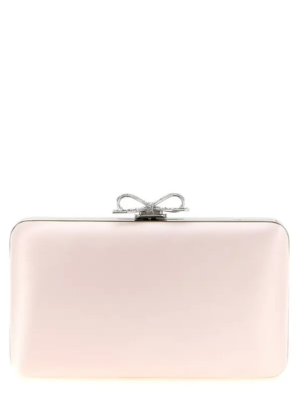SELF-PORTRAIT Satin Clutch - Pink