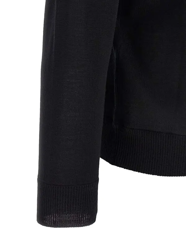 Stone Island Badge Ghost Sweater - Black