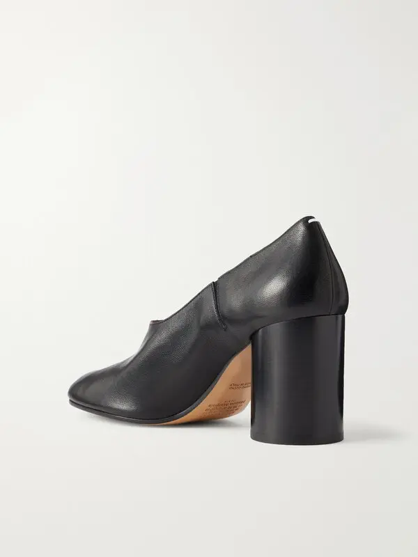 MAISON MARGIELA Tabi 80 Leather Block Heel Pumps