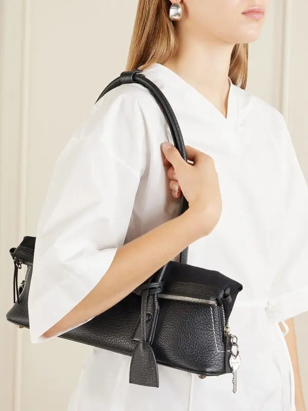 MAISON MARGIELA East-west Leather Shoulder Bag - Black