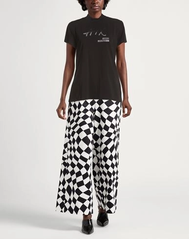 Armani Exchange Cotton Elastane T-shirt With Glittered Logo