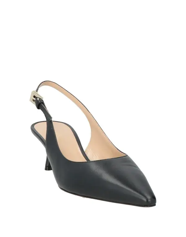 BALDININI Calfskin Slingback Pumps With Buckle Fastening