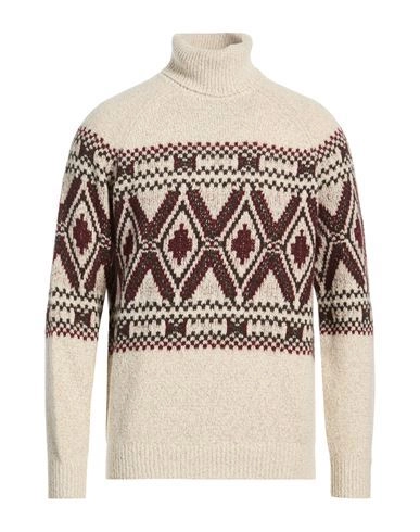 Brunello Cucinelli Turtleneck Size Virgin Wool, Silk, Cashmere - Beige