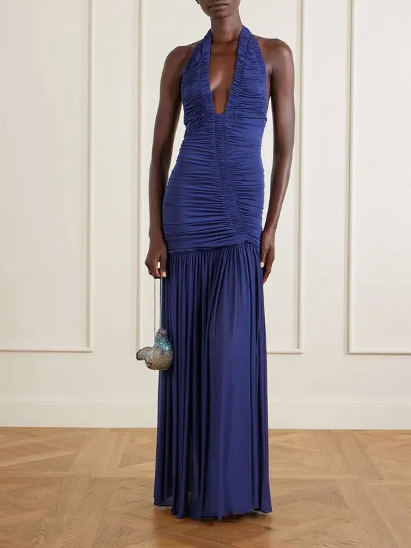 Christopher Esber Orion Gathered Jersey Gown