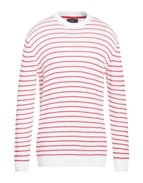 LIU •JO MAN Cotton Crewneck Sweater - Red