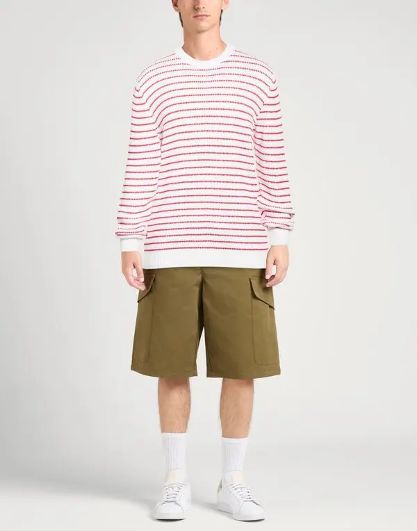 LIU •JO MAN Cotton Crewneck Sweater - Red