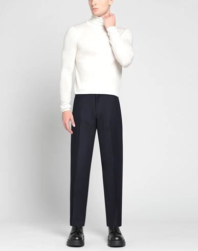 LARDINI Midnight Wool And Mohair Wool Twill Pants