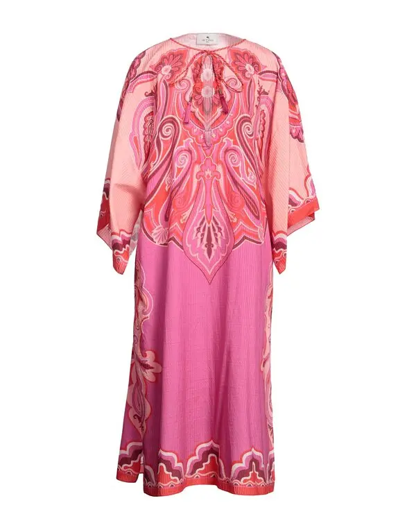 Etro Paisley Print Cotton And Silk Midi Dress