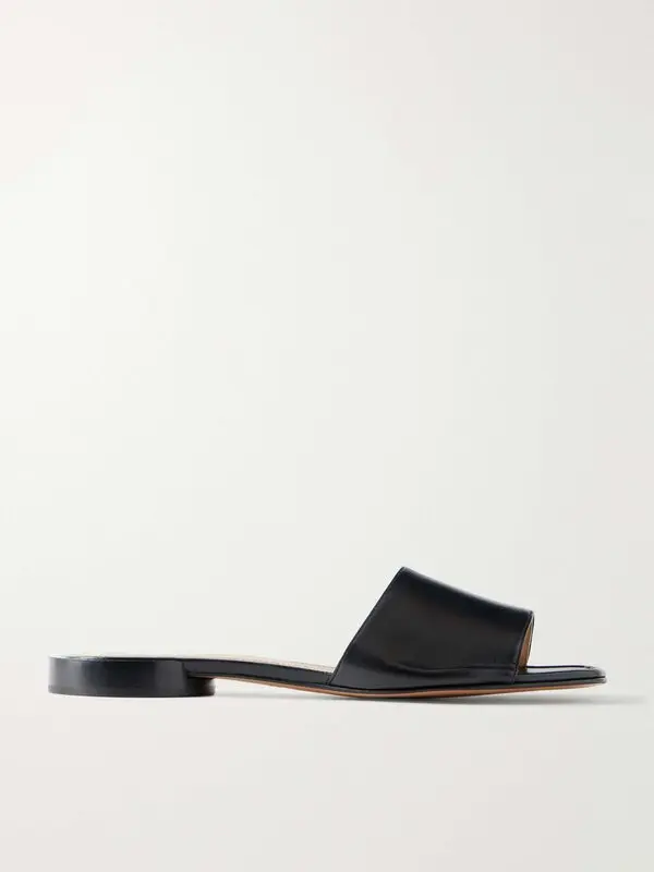 MAISON MARGIELA Tabi Split-toe Leather Flats - Black