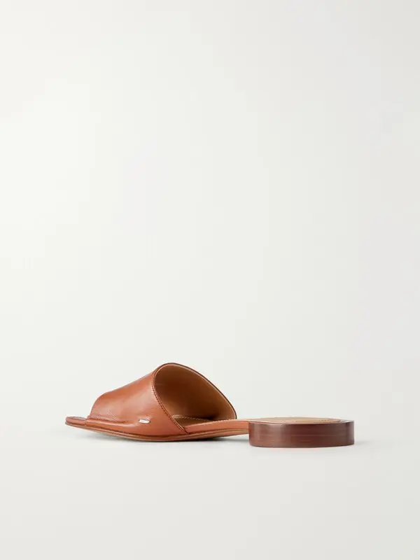 MAISON MARGIELA Tabi Split-toe Leather Flats - Brown