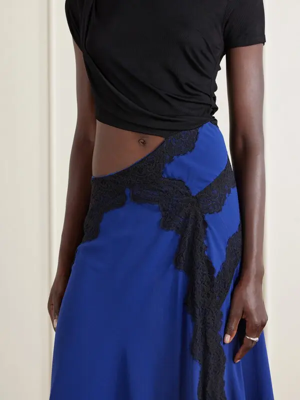 Christopher Esber Verve Asymmetric Lace-trimmed Dress - Multi