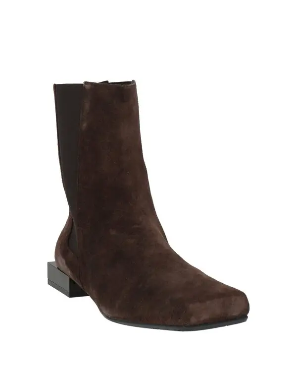 RAS Chelsea Boots Chocolate Suede Square Toe