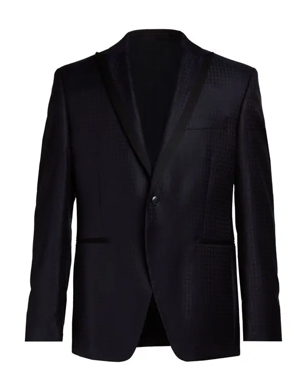LUIGI BIANCHI MANTOVA Blazer Size Wool, Silk - Blue