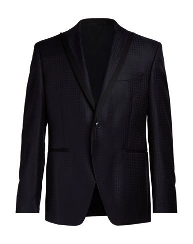 LUIGI BIANCHI MANTOVA Blazer Size Wool, Silk - Midnight Blue