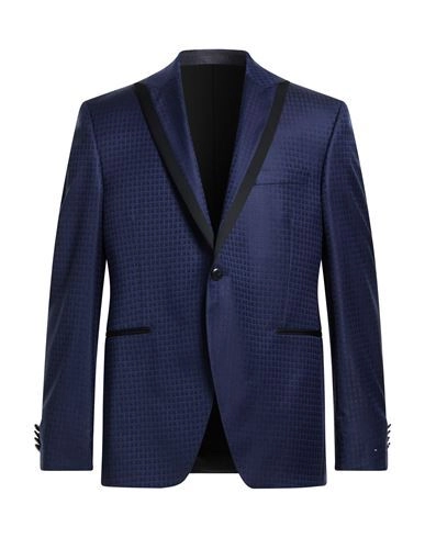 LUIGI BIANCHI MANTOVA Blazer Size Wool, Silk - Navy