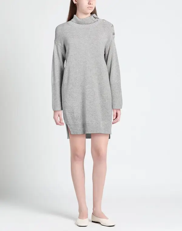 Zadig&Voltaire Light Cashmere & Polyester Turtleneck Mini Dress