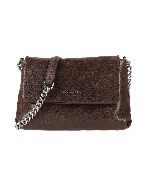 MARC ELLIS Leather Cross-body Bag With Chain Strap